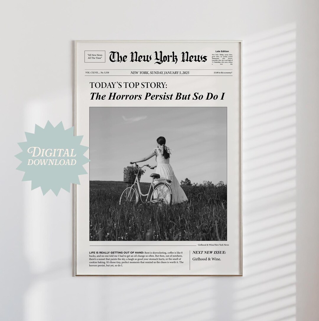 Horrors Persist Poster | Digital Download, Gift for Bestfriend ...