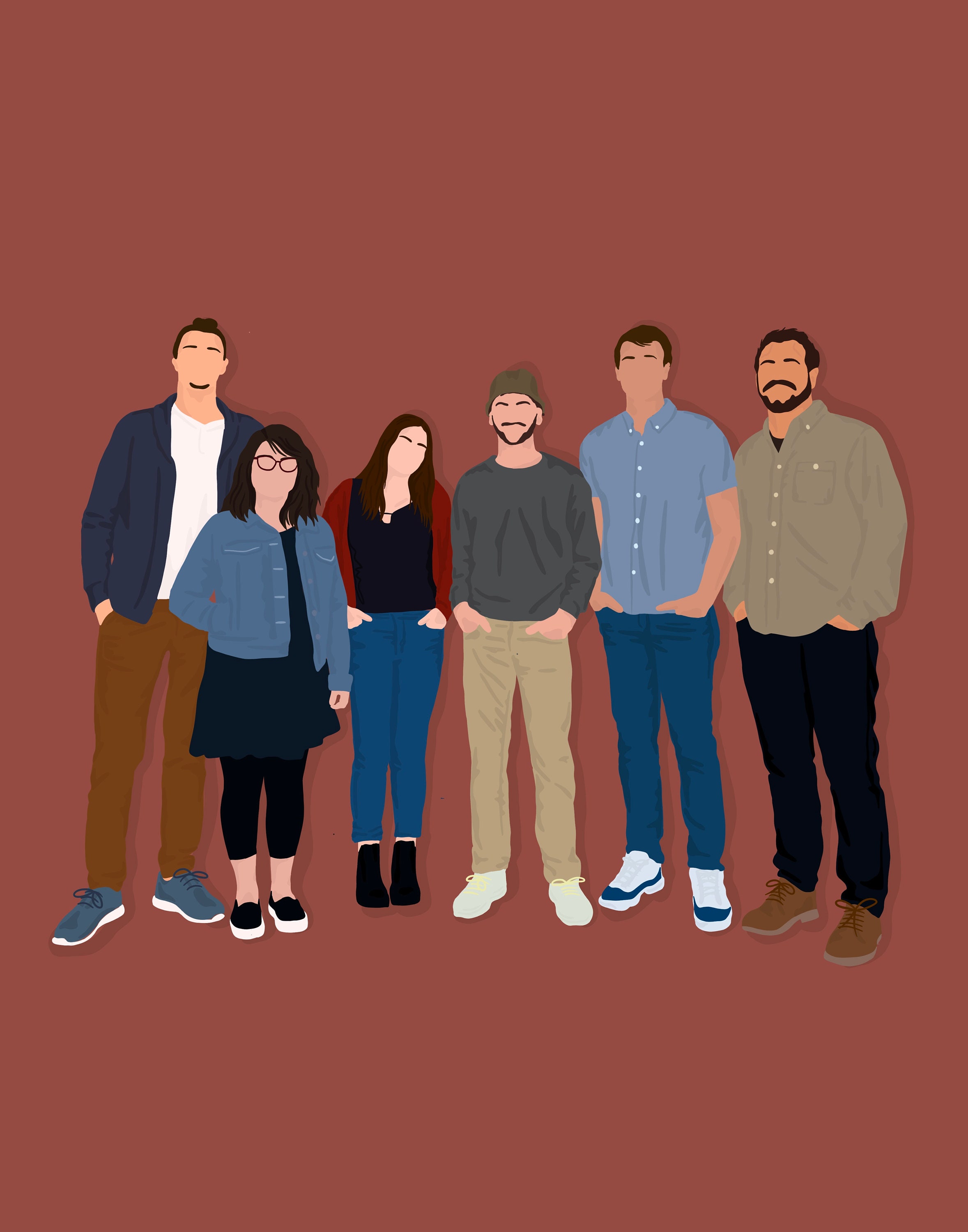 Custom Minimalist Digital Portrait Faceless Portraits Custom - Etsy UK