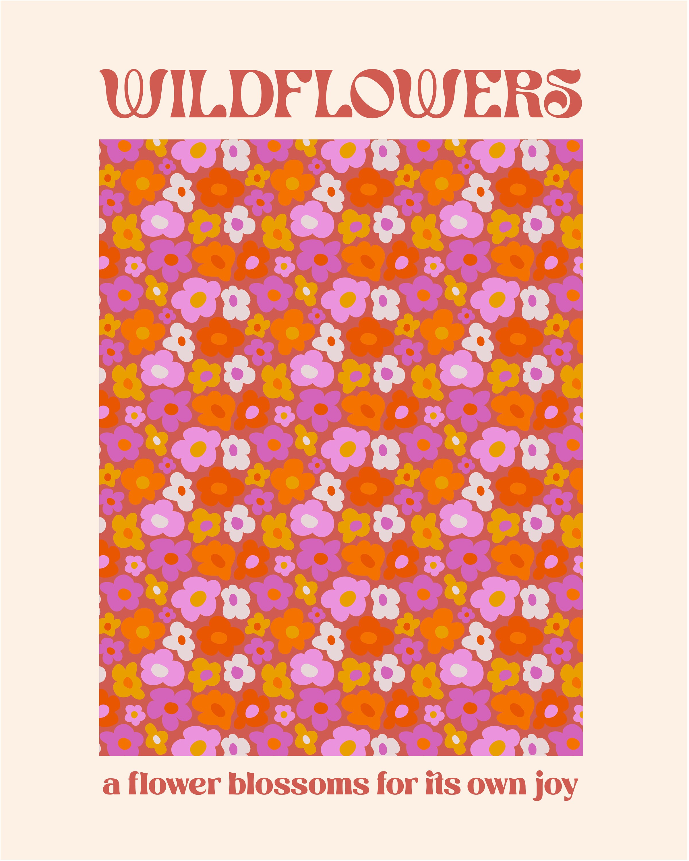 Red Wildflowers Poster Digital Download, Wildflower Printable Art ...