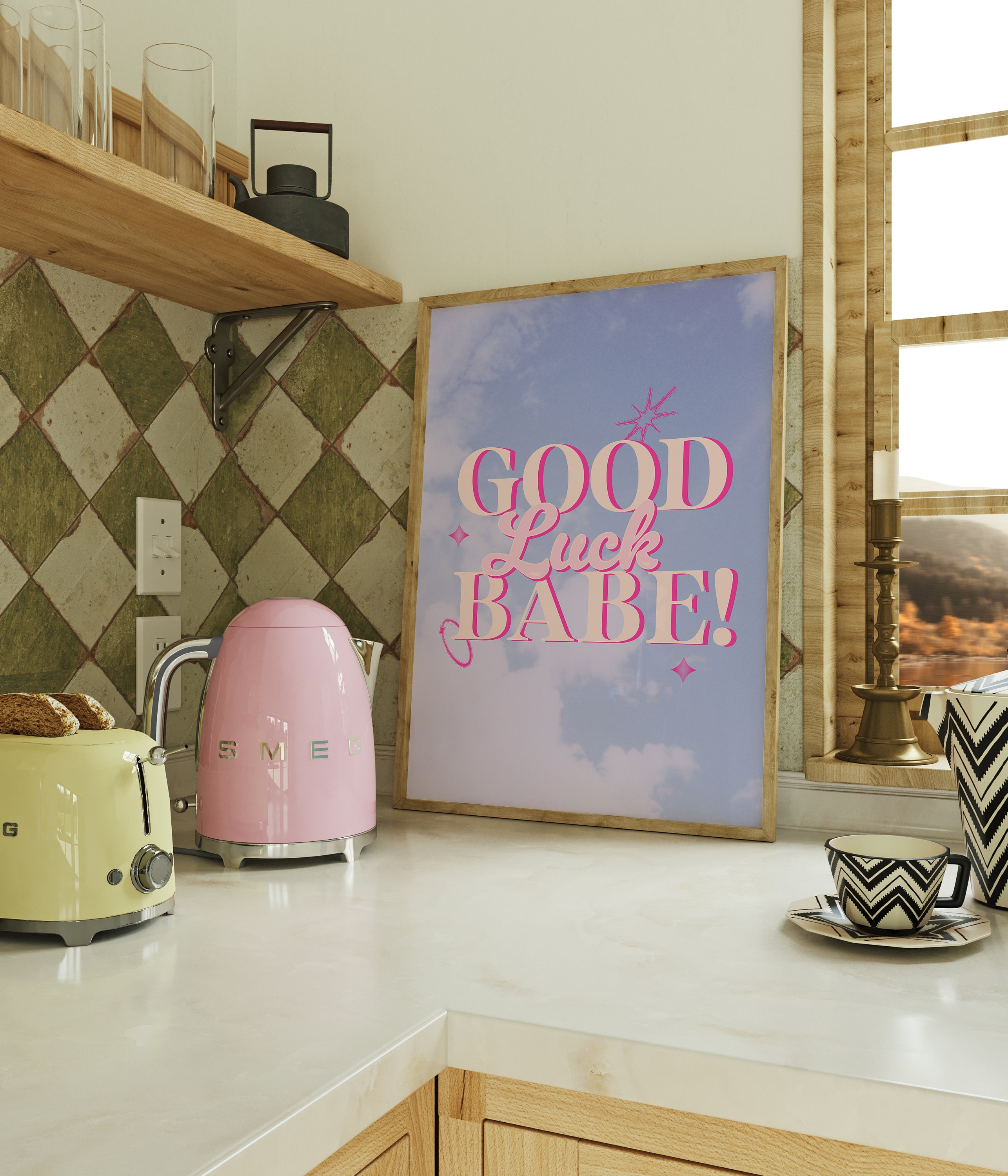 Good Luck Babe Poster | Digital Download, Digital Wall Art, Y2k Pop ...