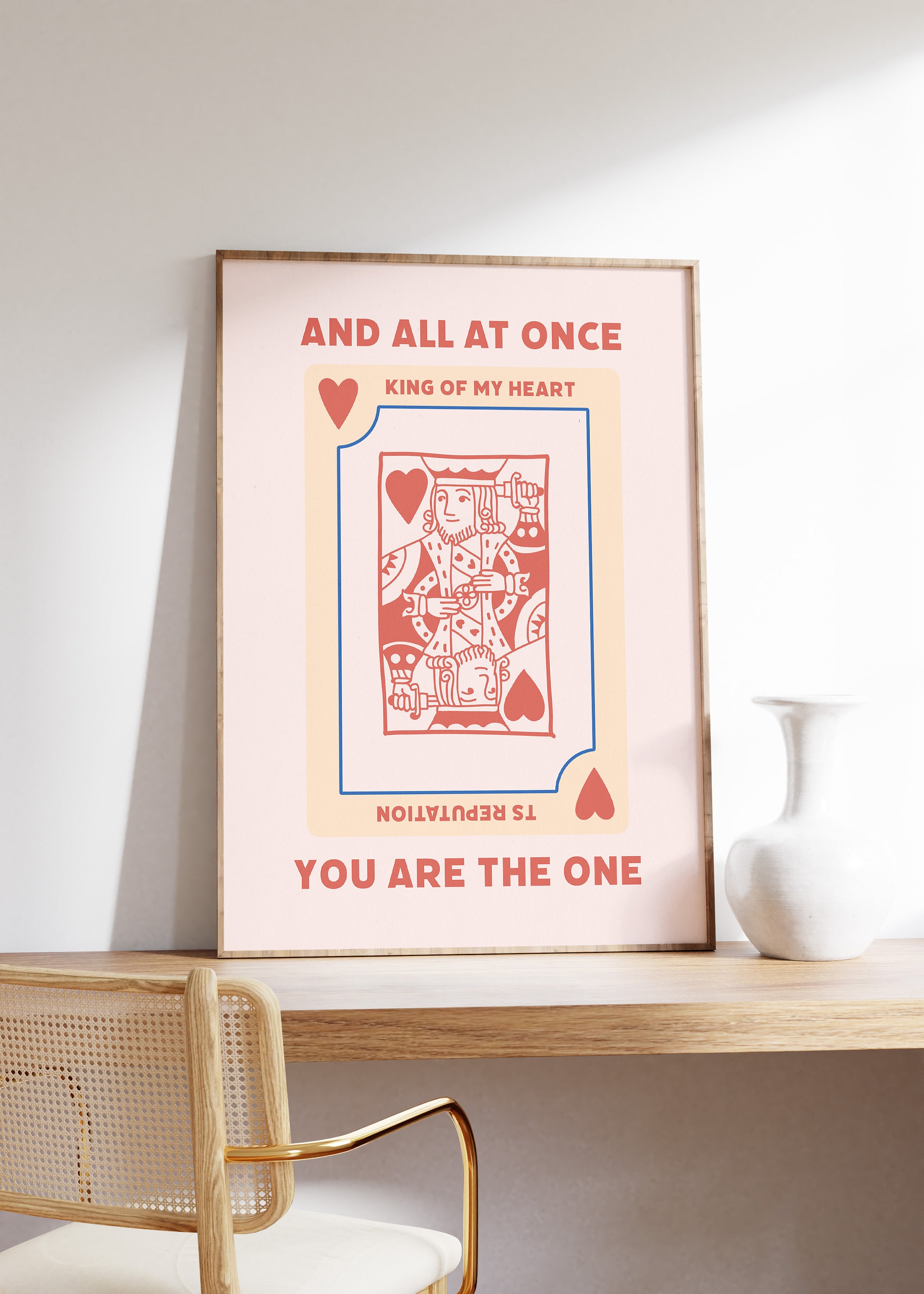 King of My Heart Poster Digital Download Wall Art Swiftie - Etsy