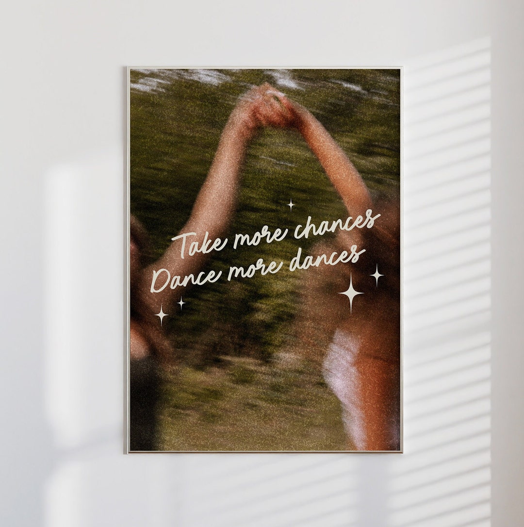 Take More Chances Print | Matte Vertical Posters, Printed Wall Poster ...