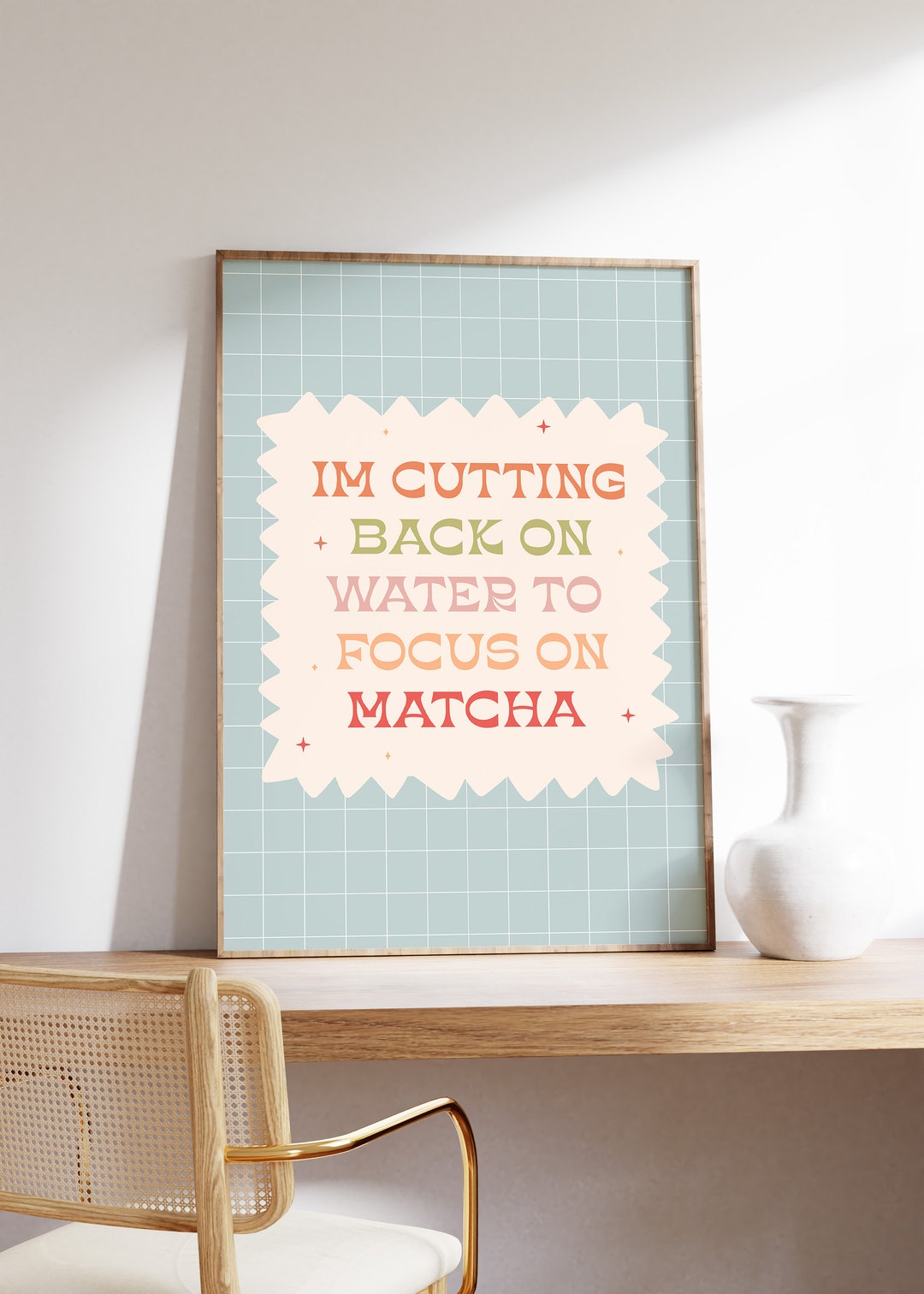 Matcha Lover Poster Digital Download Preppy Girl Dorm - Etsy