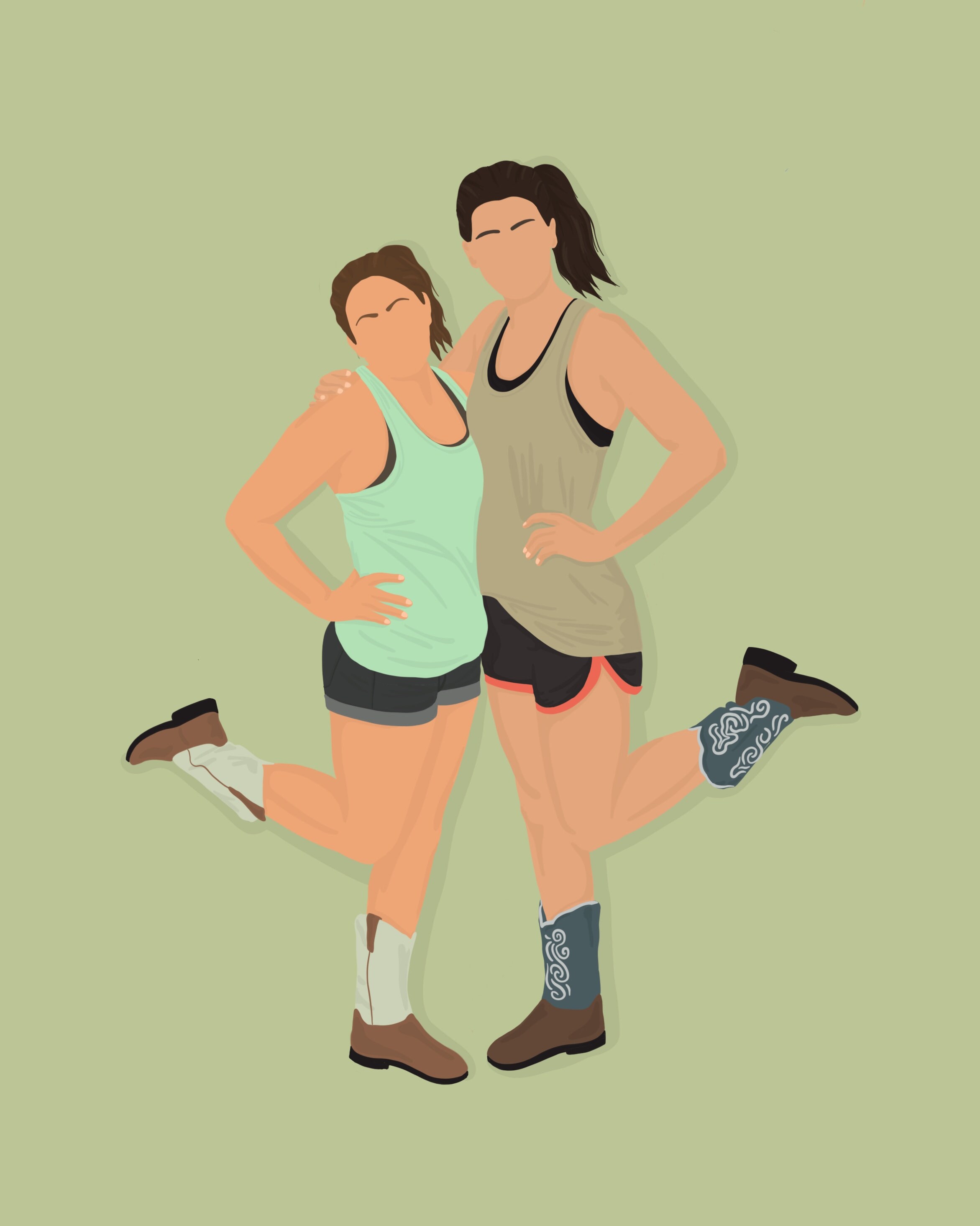 Custom Minimalist Digital Portrait Faceless Portraits Custom - Etsy UK