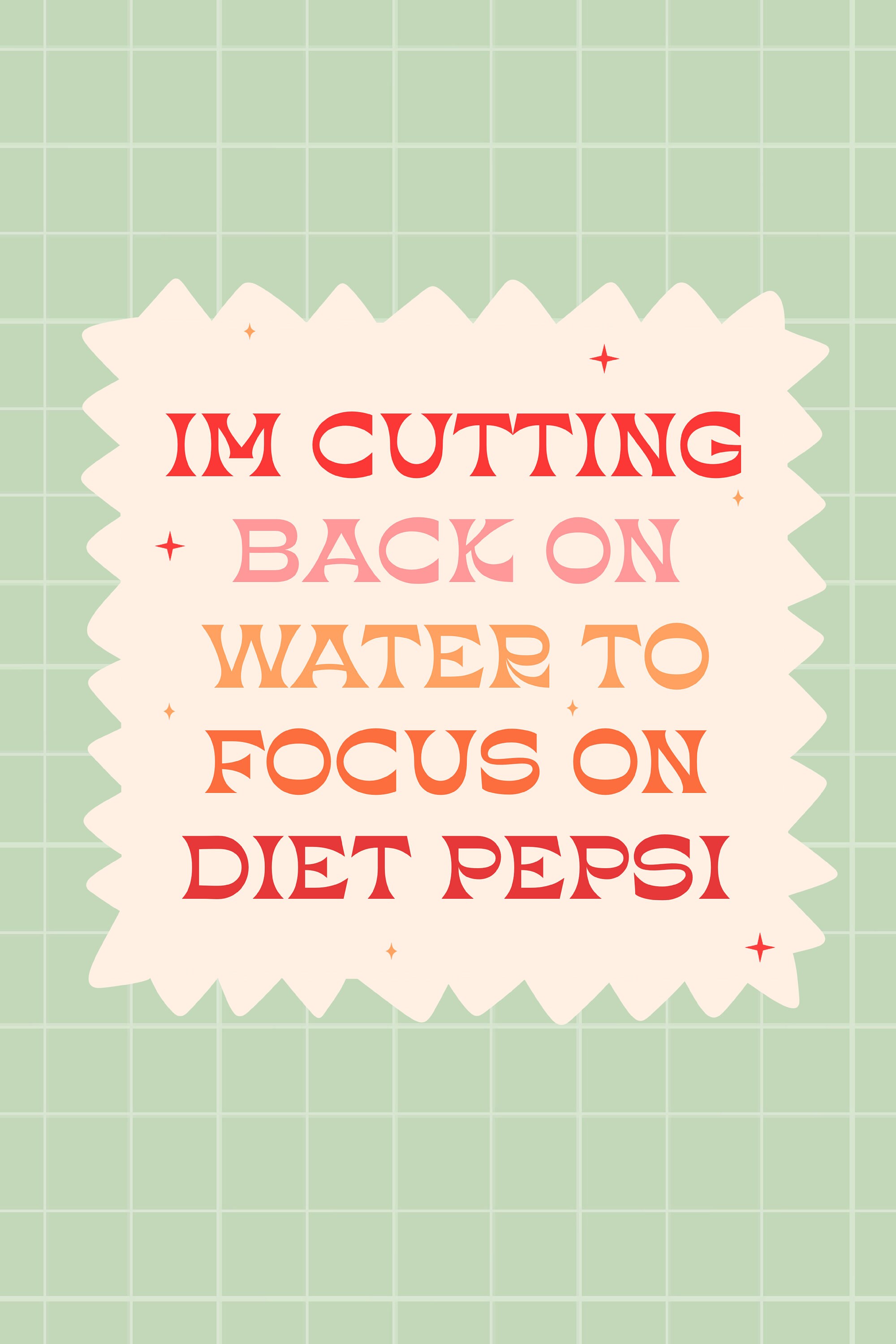 Diet Pepsi Poster Digital Download, Preppy Girl Dorm Poster, Green ...