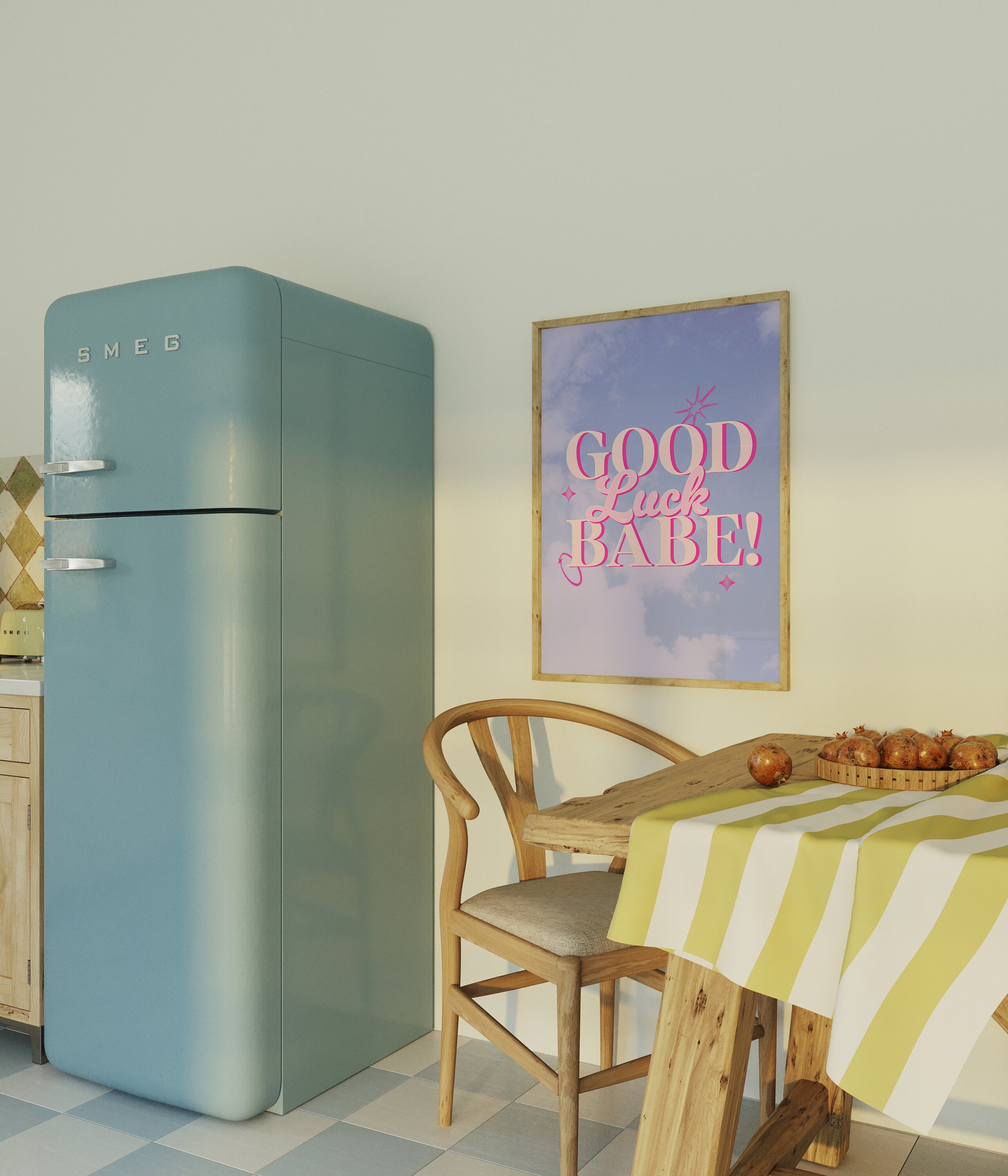 Good Luck Babe Print | Matte Poster, Y2k Wall Art, Y2k Poster, Downtown ...