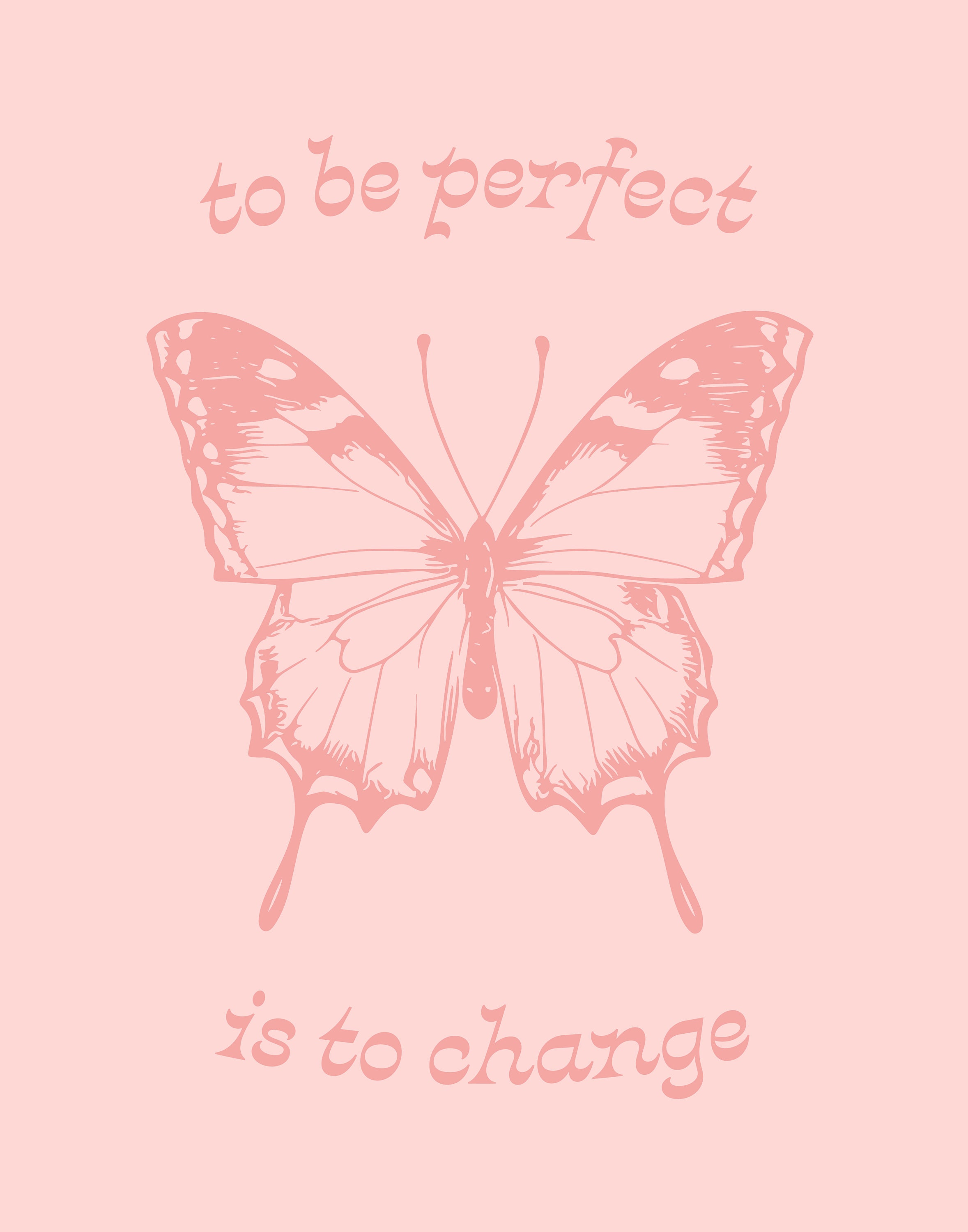 Perfect is to Change Poster Digital Download, Dreamcore, Light Academia ...