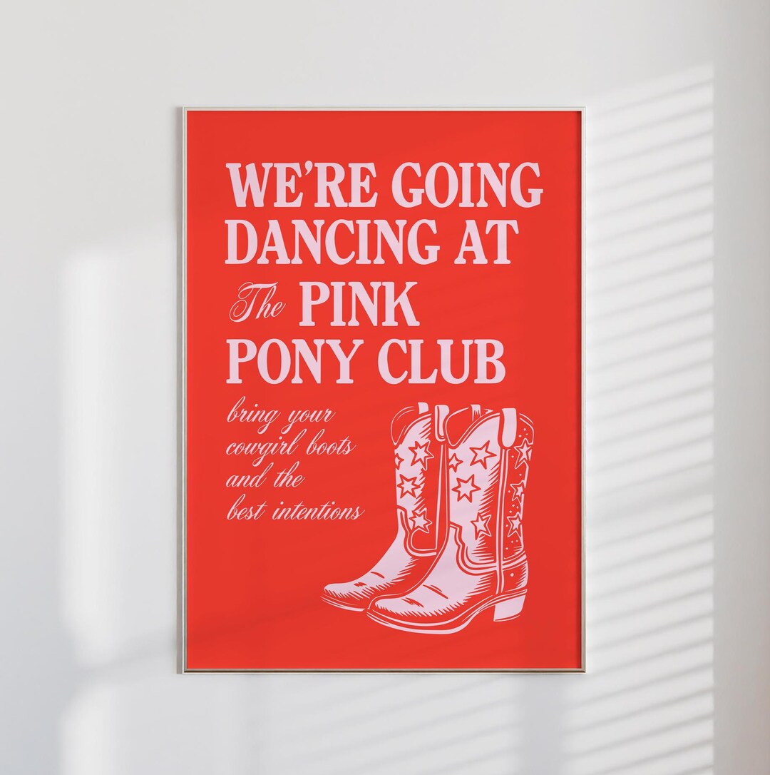We're Going Dancing Cowgirl Print | Matte Vertical Print, Cowgirl Boots ...