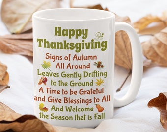 Thanksgiving Mug - Etsy