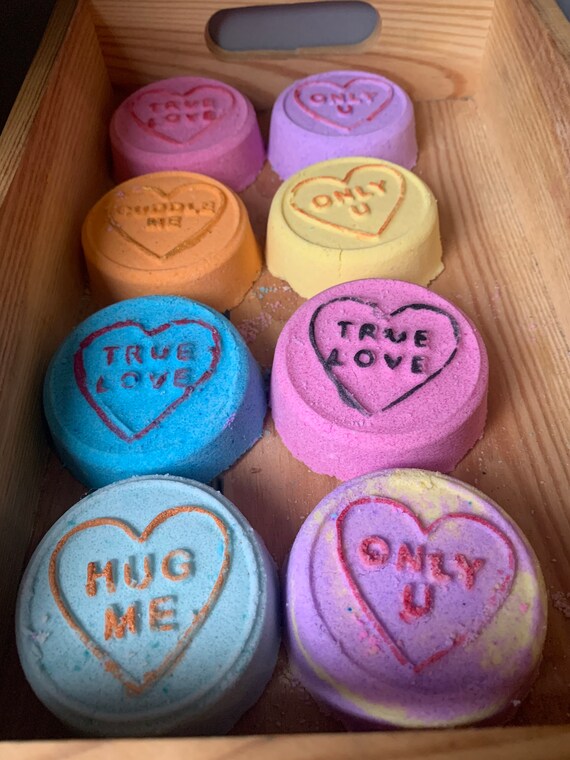 Heart shaped bath bombs store