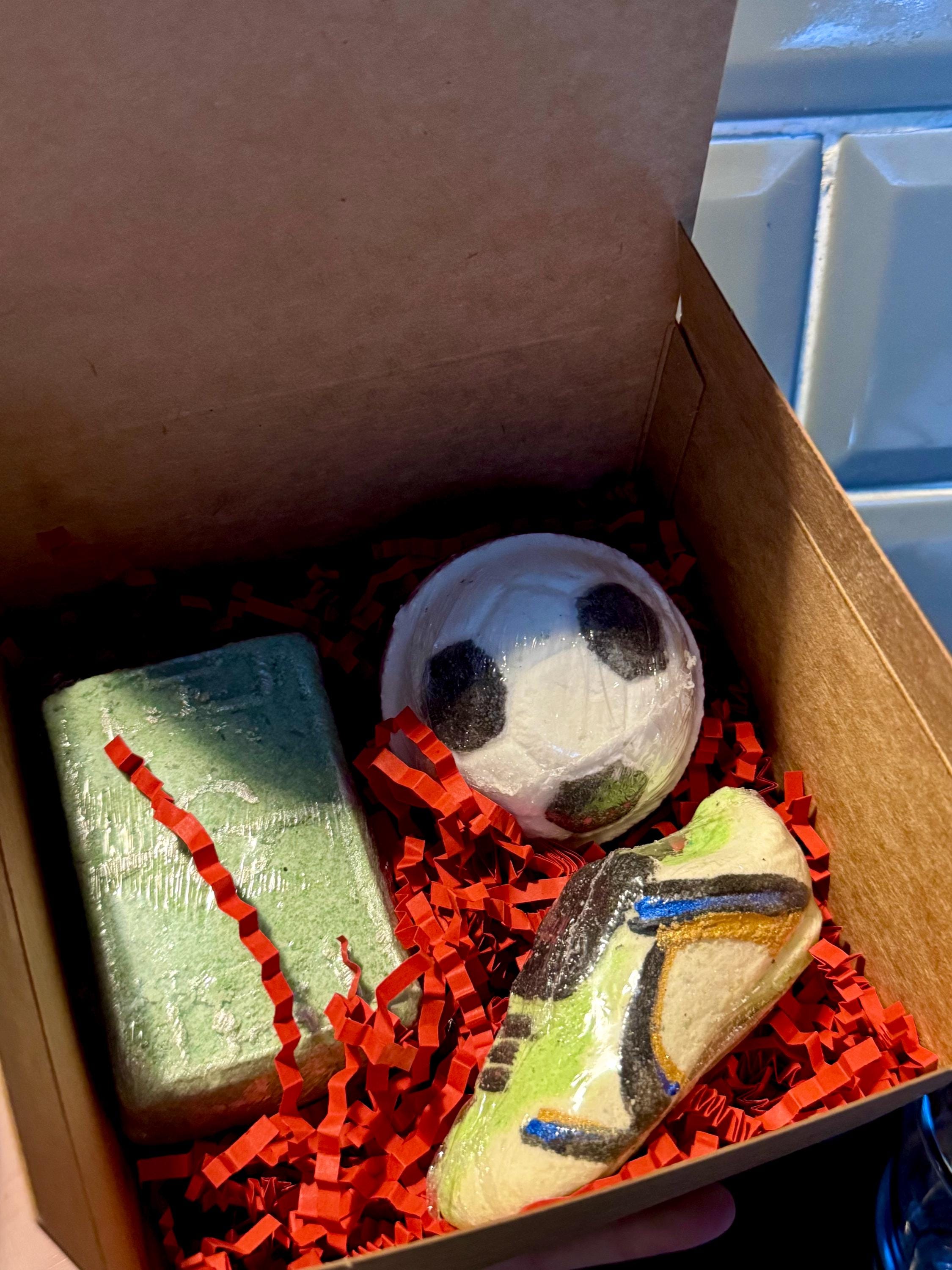 Football Bath Bombs in a Box - Etsy UK