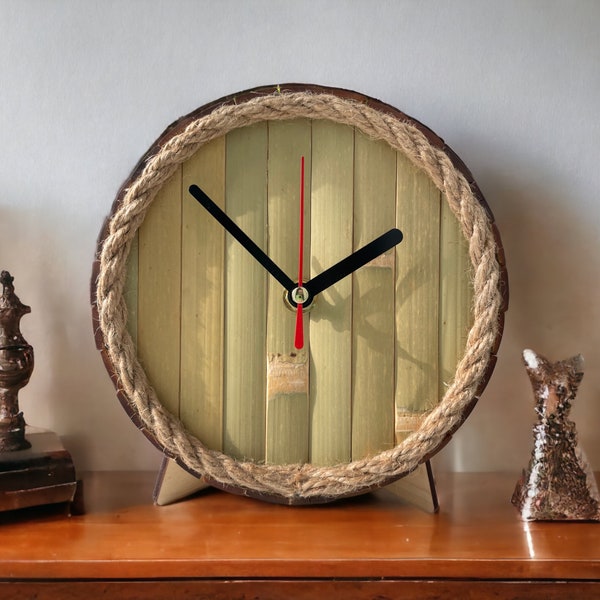 Bamboo Clock - Etsy