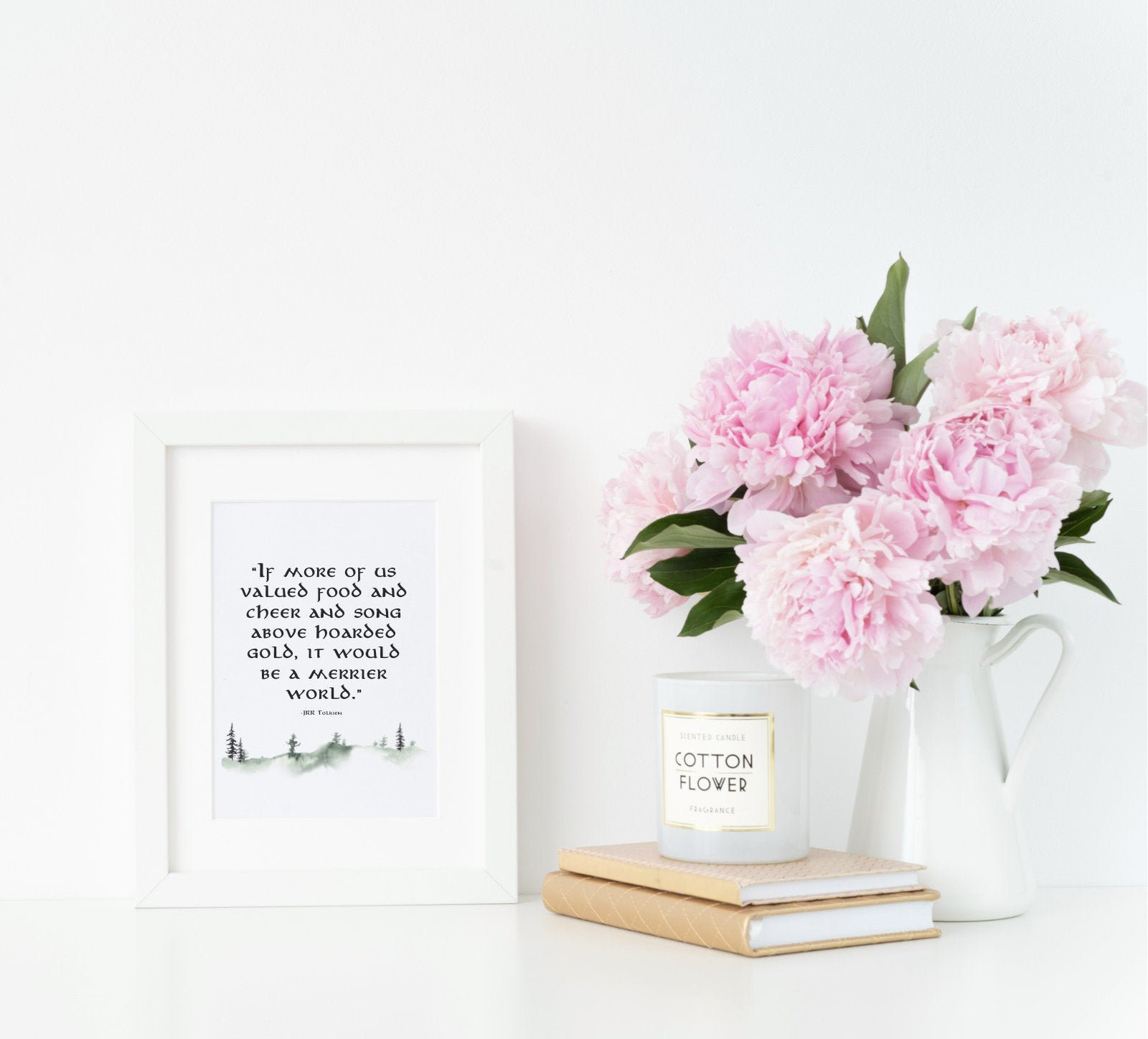 If More of Us Valued Food and Cheer and Song, JRR Tolkien Quote, the ...