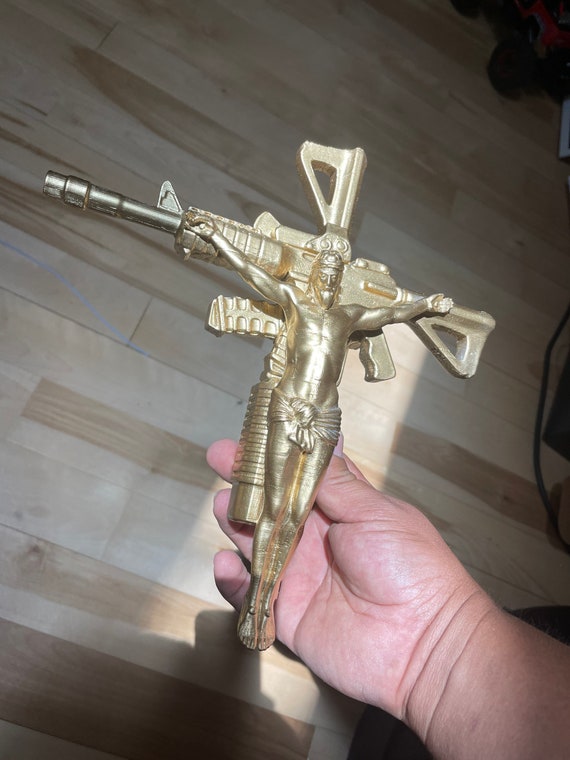 AR-15 crucifix Jesus art mur / Jesus crucifix. Armes / dieu - Etsy France