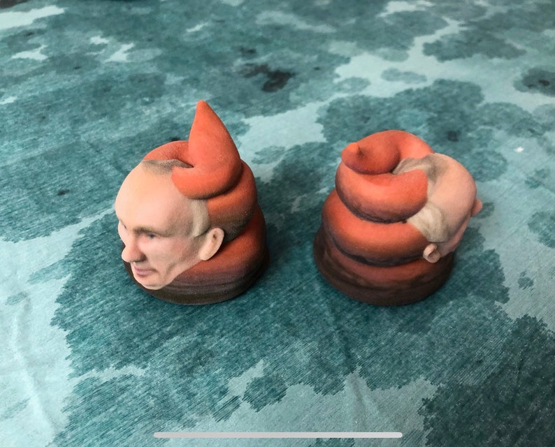 Vladimir Pootin / Putin / Russian Poop / Political Sculpture / - Etsy
