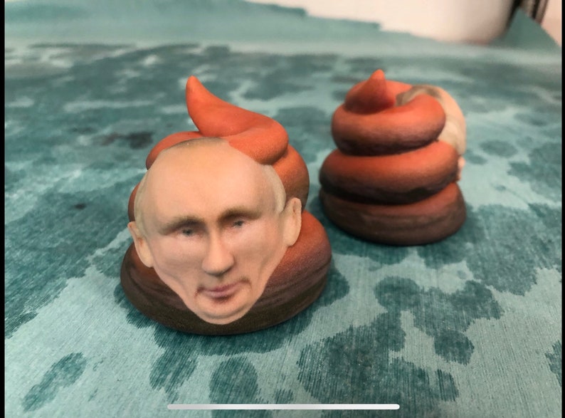 Vladimir Pootin / Putin / Russian Poop / Political Sculpture / - Etsy