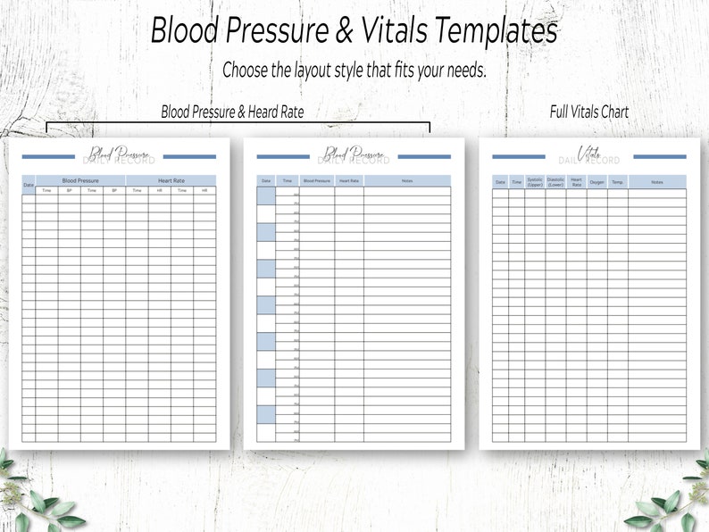 Journal des signes vitaux / Tableau des signes vitaux imprimables ...