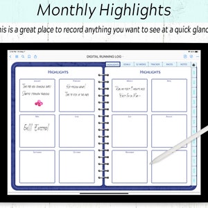 Digital Running Log: 365 Day Journal for Goodnotes & Notability (PDF ...