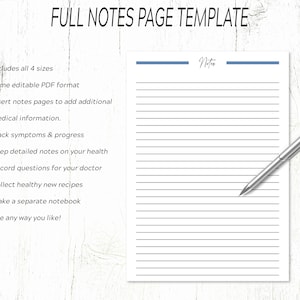 Urgent Care Notes / Printable Emergency Room & Urgent Care Visit ...