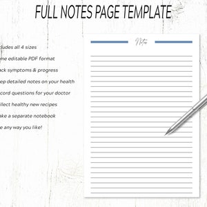 Allergy Log / Printable Allergy List / Allergy Tracker Templates for ...