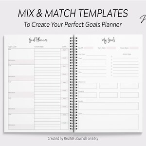 Printable Goal Planner Templates: Personal & Professional (digital ...