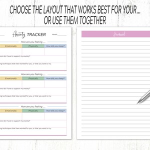 Anxiety Journal / Anxiety Printable Planner / Panic Attack & Coping ...