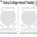 Mood Tracker Bundle / 7 Digital Mood Tracker Printable Inserts / Mood ...
