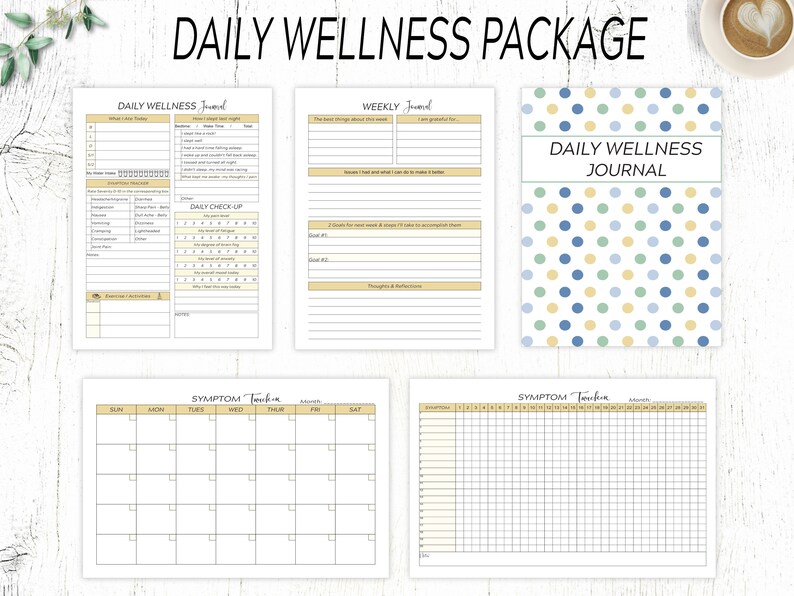 Medical Planner / Daily Wellness Planner & Symptom Tracker / - Etsy