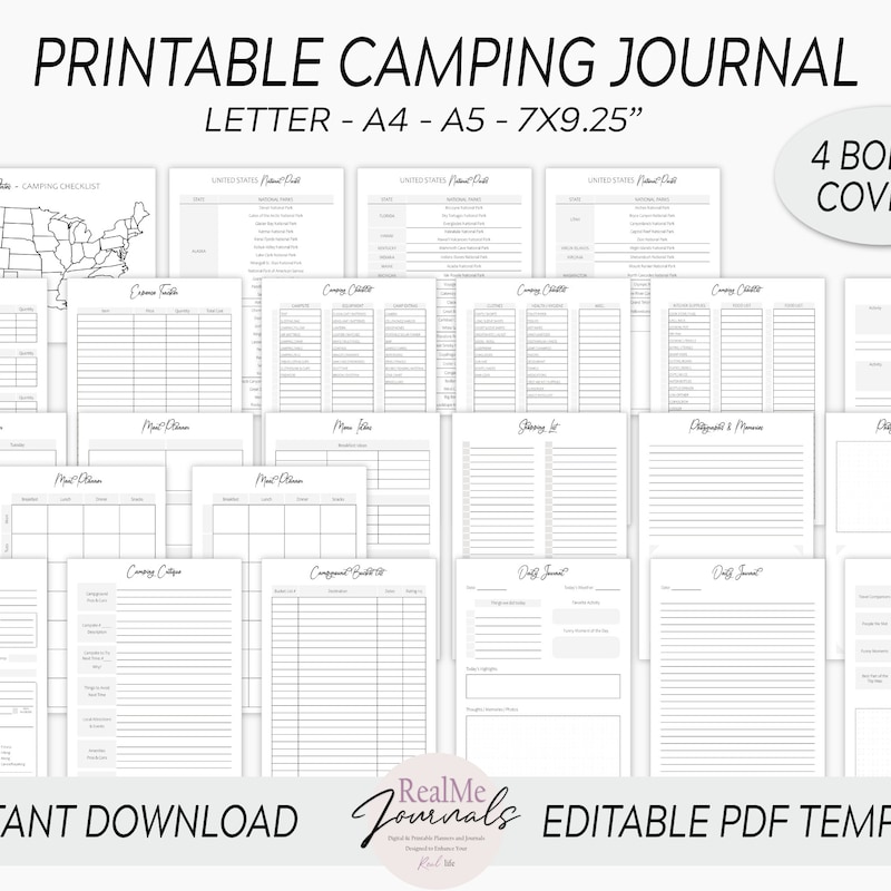 Rv Journal Templates - Etsy