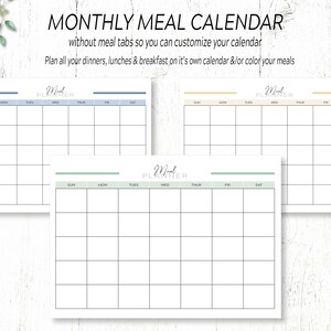 Meal Planner With Shopping List / Weekly Menu Planner / Meal Tracker ...