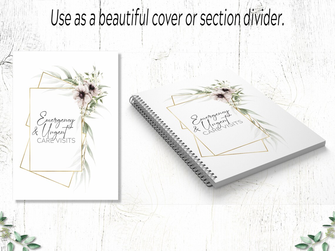 Urgent Care Visit Template: Printable Medical Notes & Cover (PDF) - Etsy