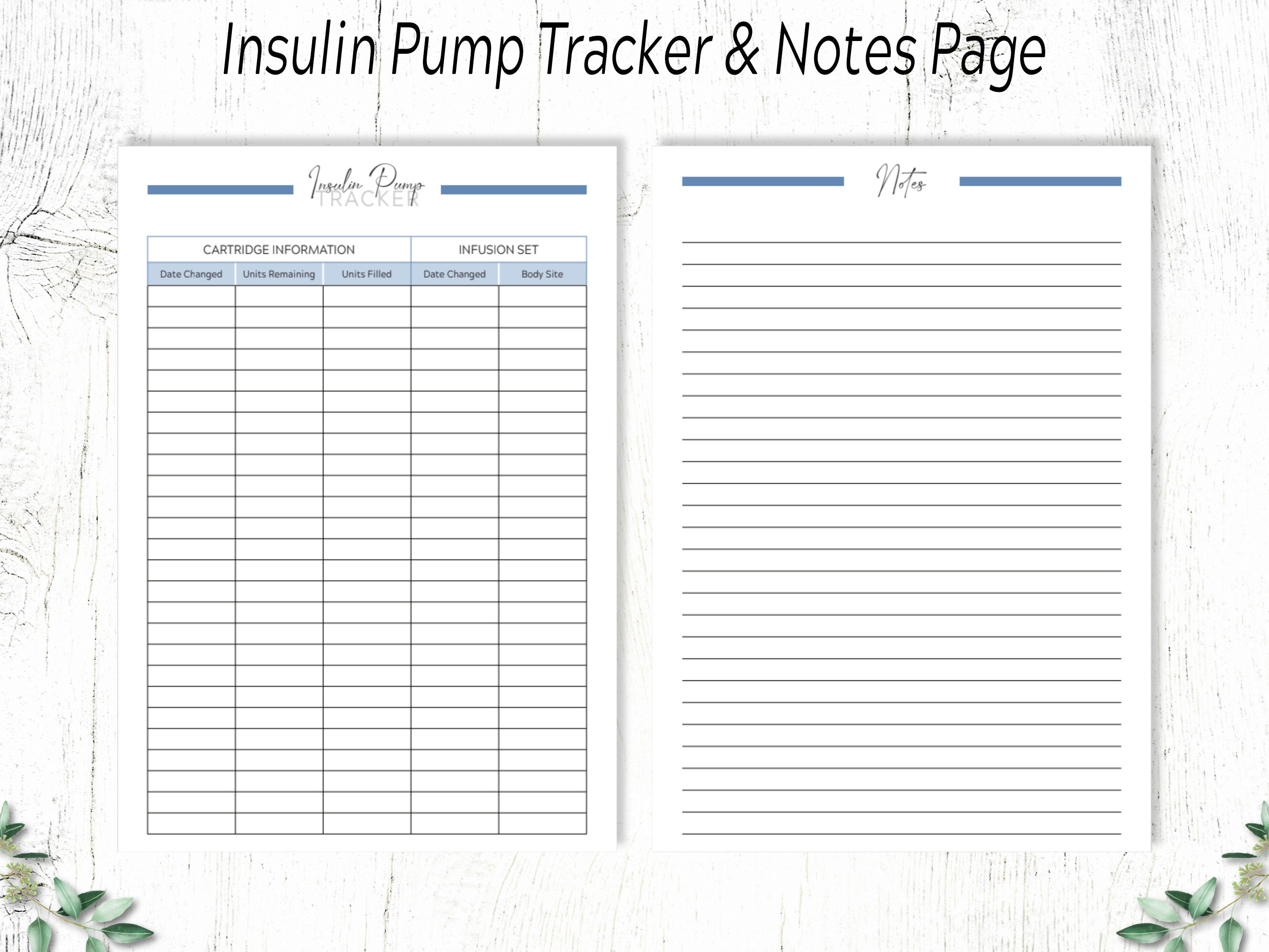 Diabetes Tracker / Printable Diabetes Templates / Diabetes Log With ...