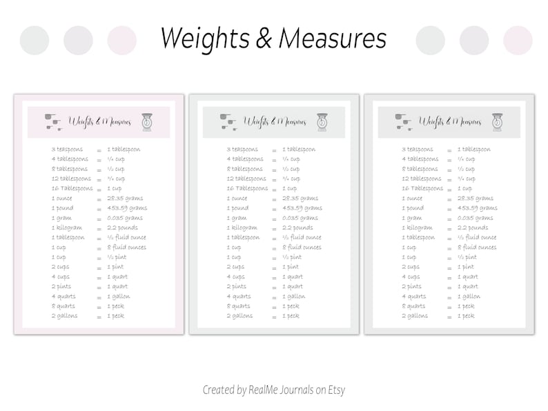 Printable Recipe Templates / DIY Recipe Book / Blank Recipe Pages ...