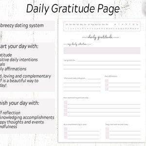 Daily Gratitude Journal / Morning Evening & Daily Gratitude Printables ...