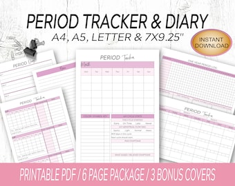 Menstrual Cycle Diary - Etsy