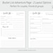 Printable Bucket List Templates: Travel Adventure Planner (digital ...
