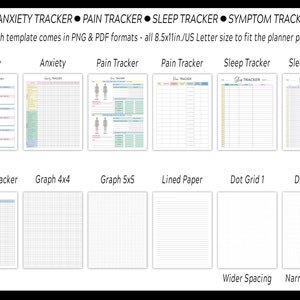 Digital Medical Planner / Digital Health Tracker With 5 Customizable ...