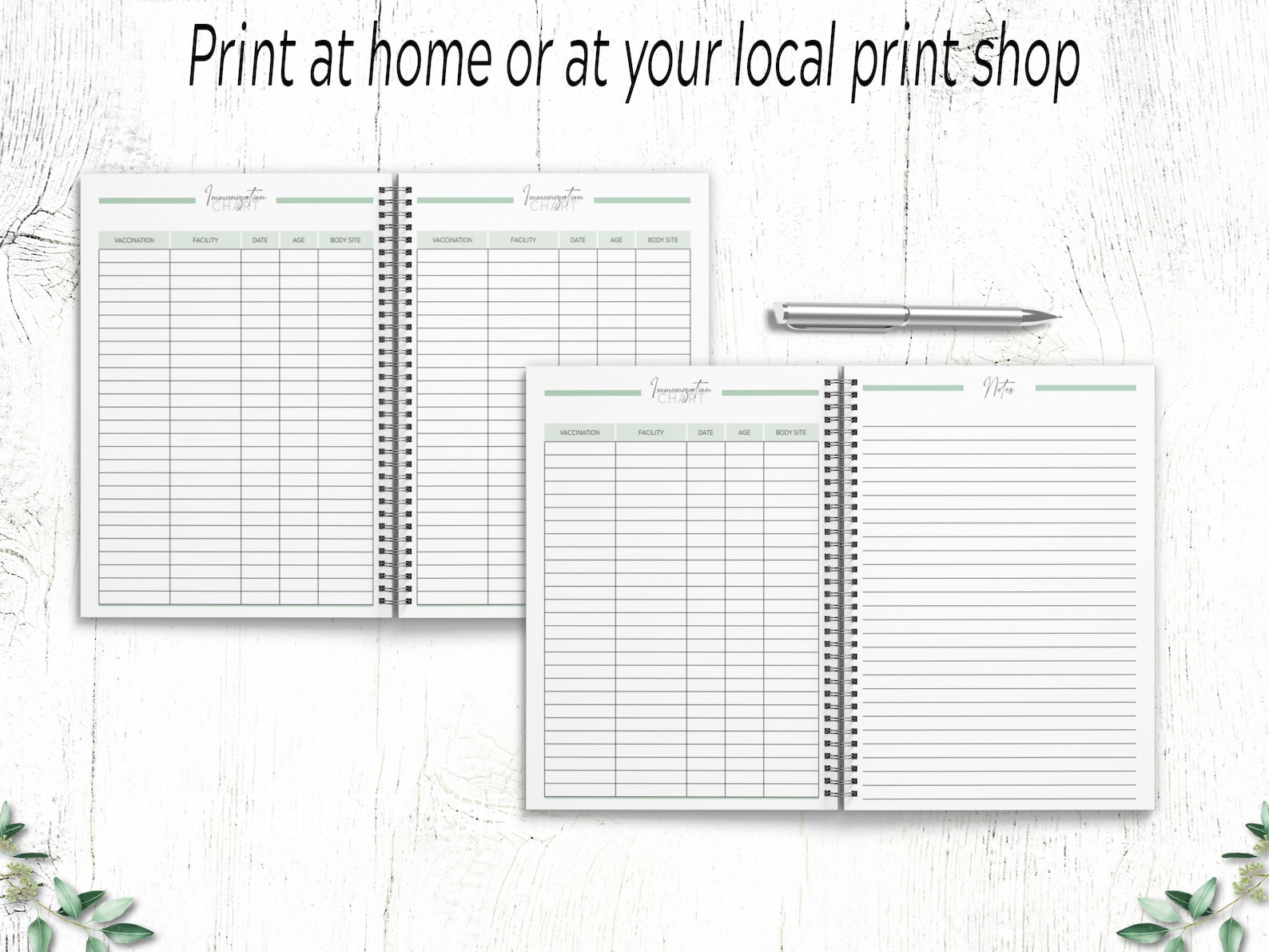 Immunization Record / Vaccination Record / Immunization Tracker With ...