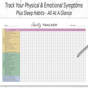 Anxiety Journal / Anxiety Printable Planner / Panic Attack & Coping ...