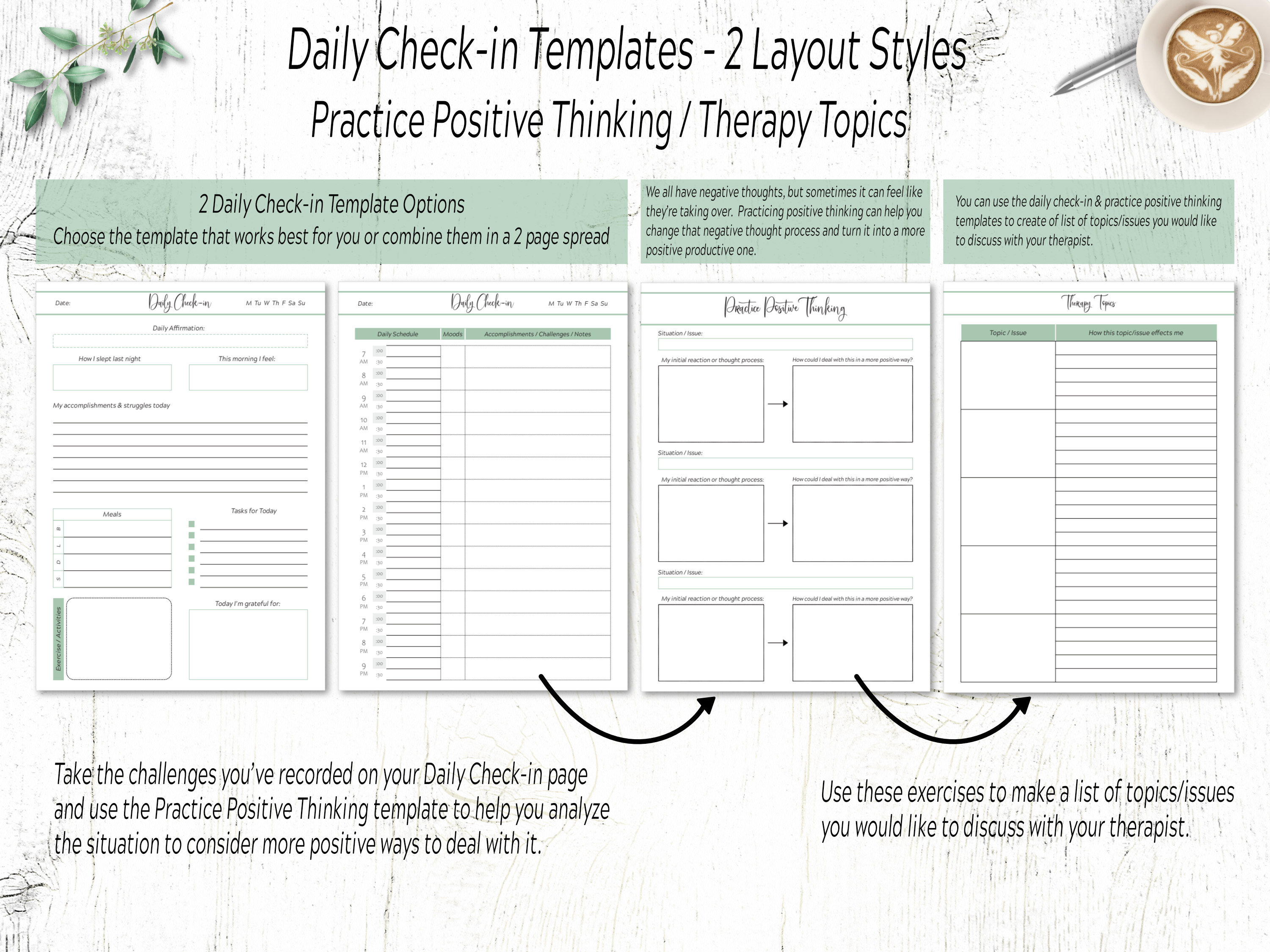 Therapy Journal Printable With Prompts / Mental Health Planner | Etsy