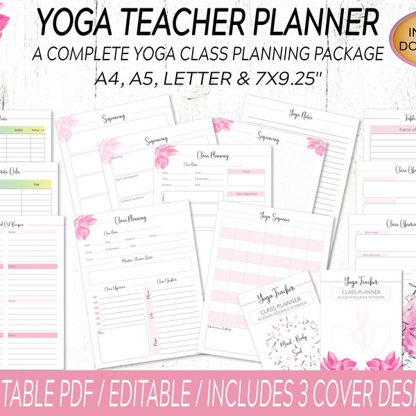 Yoga Class Plan - Etsy
