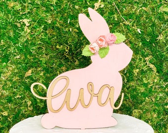 Bunny Cake Topper | Etsy