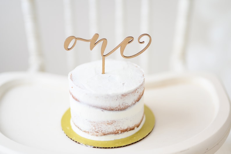 Birthday Cake Topper Age Topper Minimalist Cake Topper - Etsy