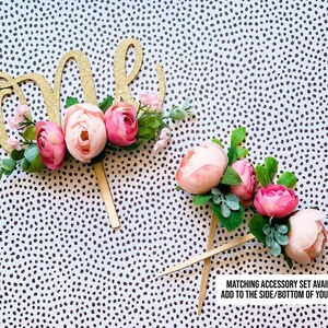 Floral Pink Cake Topper Floral Topper Cake Smash One is Sweet 1st ...