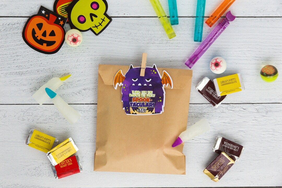 Monster Mash Bash Favor Bags Goodie Goody Bags Birthday - Etsy