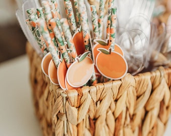 Floral Paper Straws - Etsy