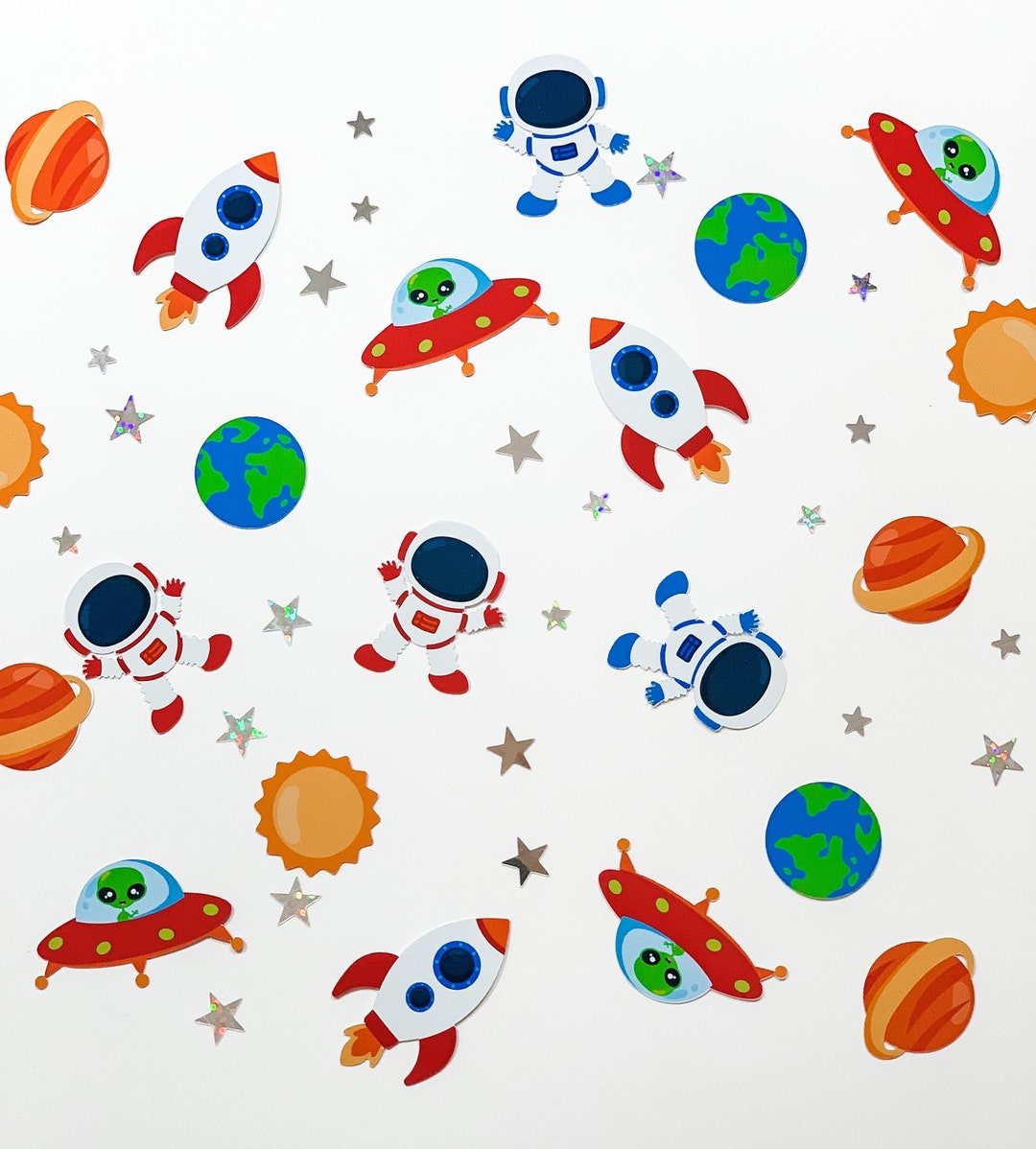 Space Confetti Space Party Astronaut Planets Galaxy Theme Two the Moon ...