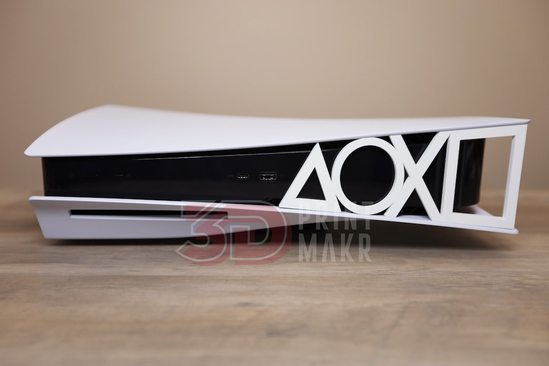 PS5/SLIM 3D Printed Playstation 5 Console System Decorative ICONS Plate ...