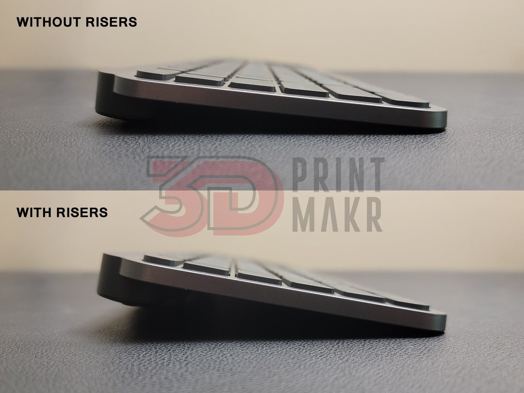 3D Printed Riser Feet for Logitech MX Keys Mini Wireless Illuminated ...