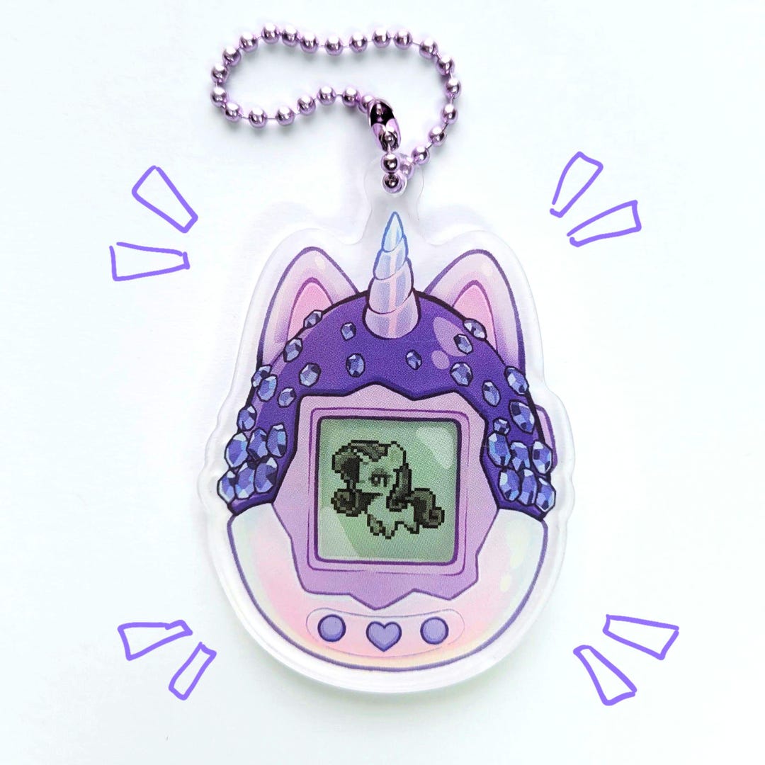 Rarity Tamagotchi Limited Edition MLP Acrylic Keychain | My Little Pony ...